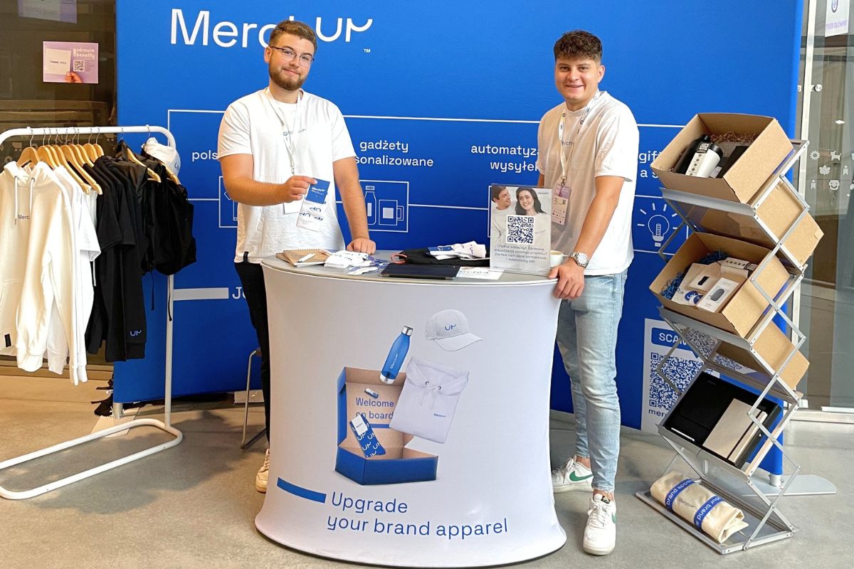 Company merch at a booth at industry events - what to bet on? - MerchUp ...